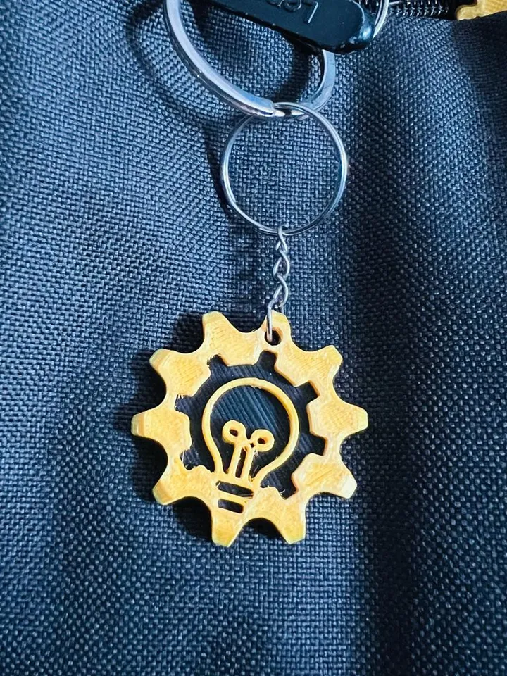 Gear Bulb Keychain/Medal by You_win__ | Download free STL model ...