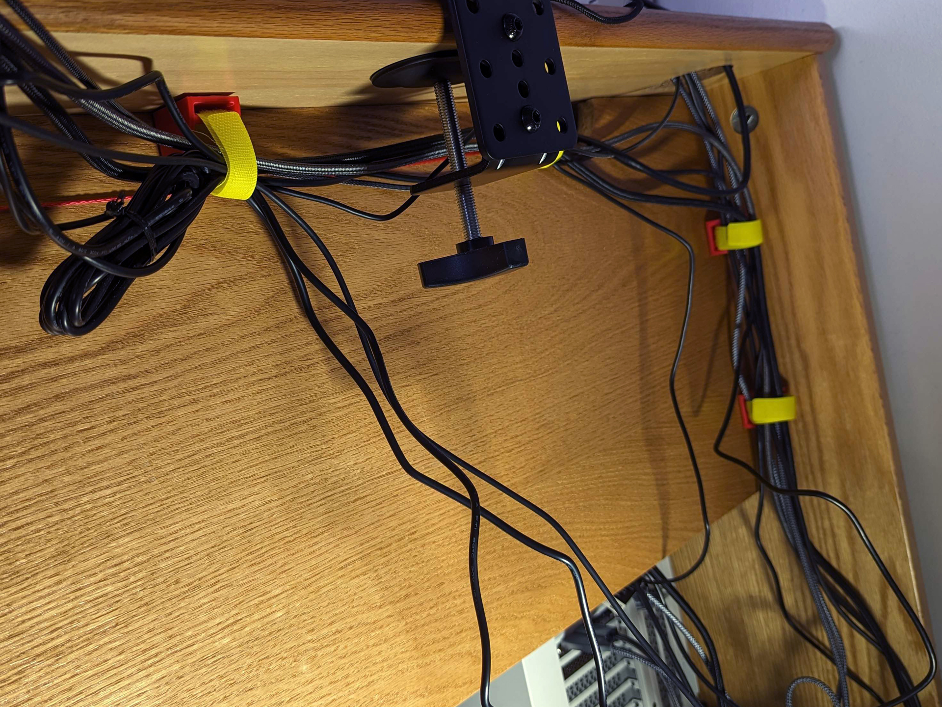 Velcro Desk Tidy Cable Management Bracket by Storm Forge Prints ...