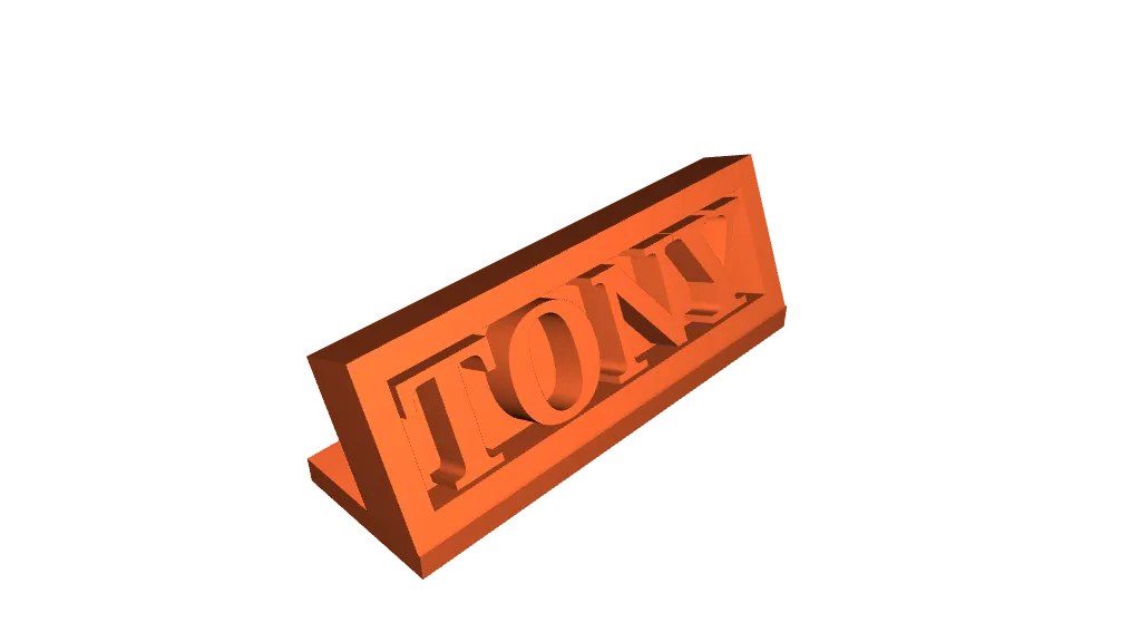 Name plaque by AilbeC | Download free STL model | Printables.com