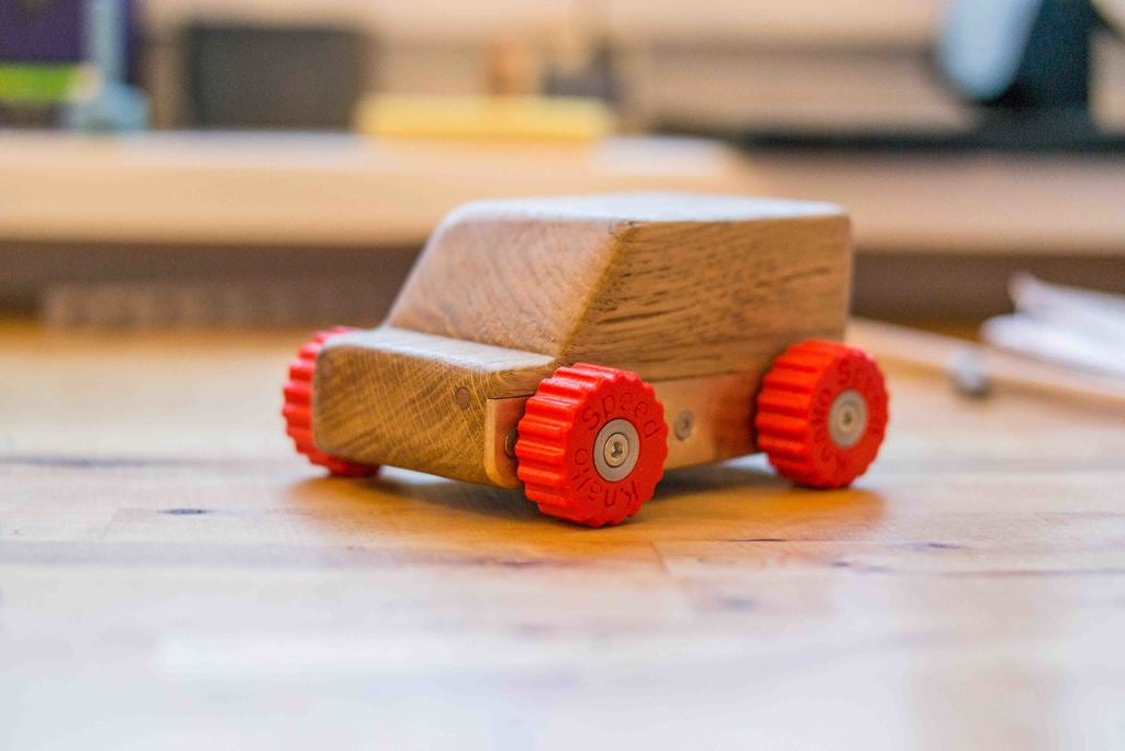 Basis 4 handmade Toy Cars with changable tires and bearings. by Meister ...
