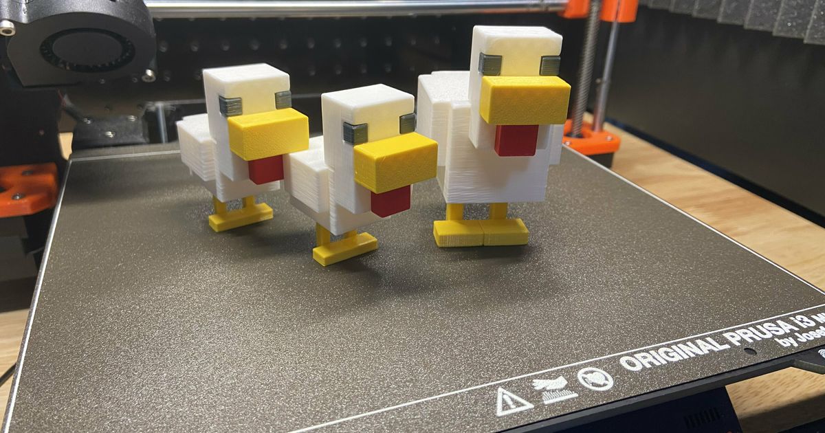 Minecraft Chicken von TheSameNameTwice | Printables Store