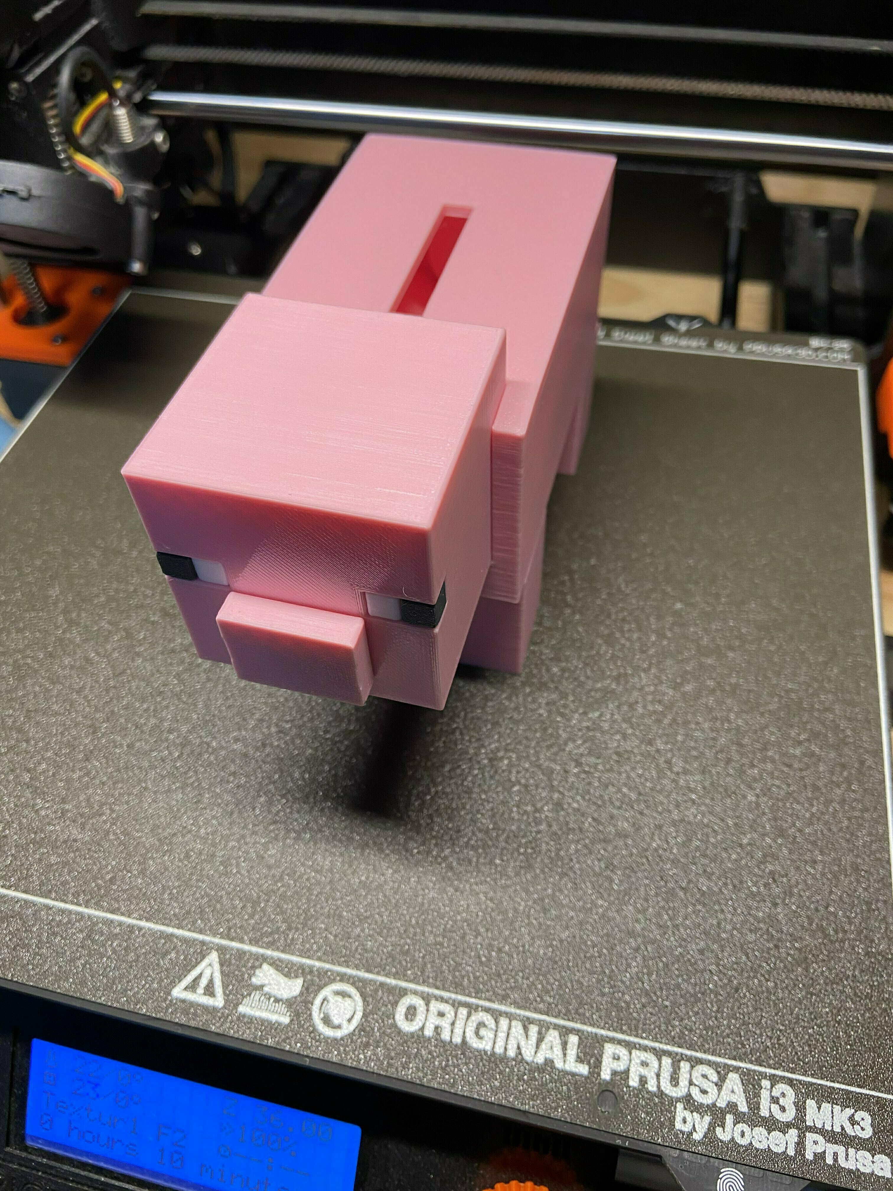 Minecraft Pig (Piggy Bank Option Too!) by TheSameNameTwice | Printables ...