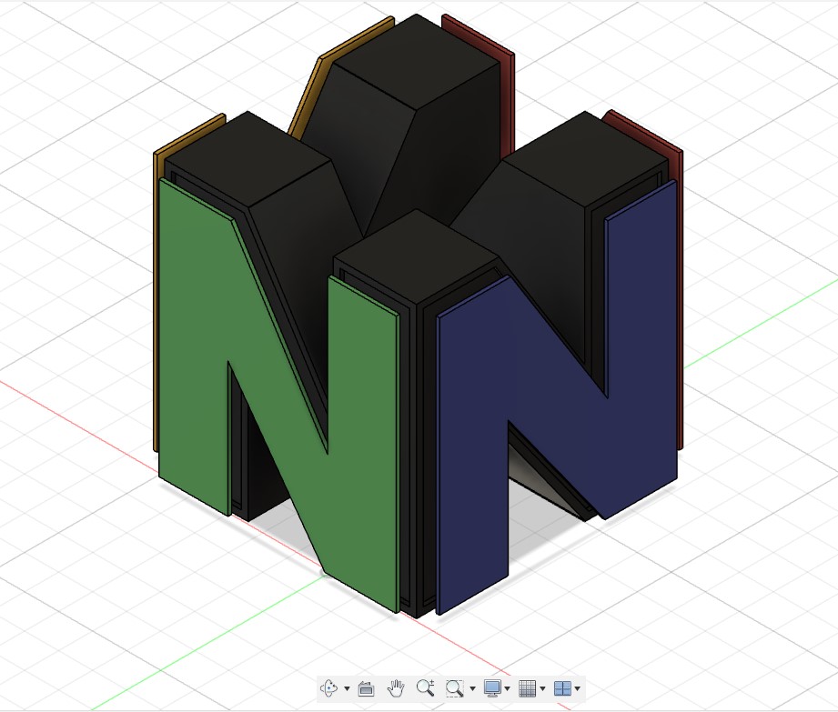 logo N64 nintendo by maxitech | Download free STL model | Printables.com
