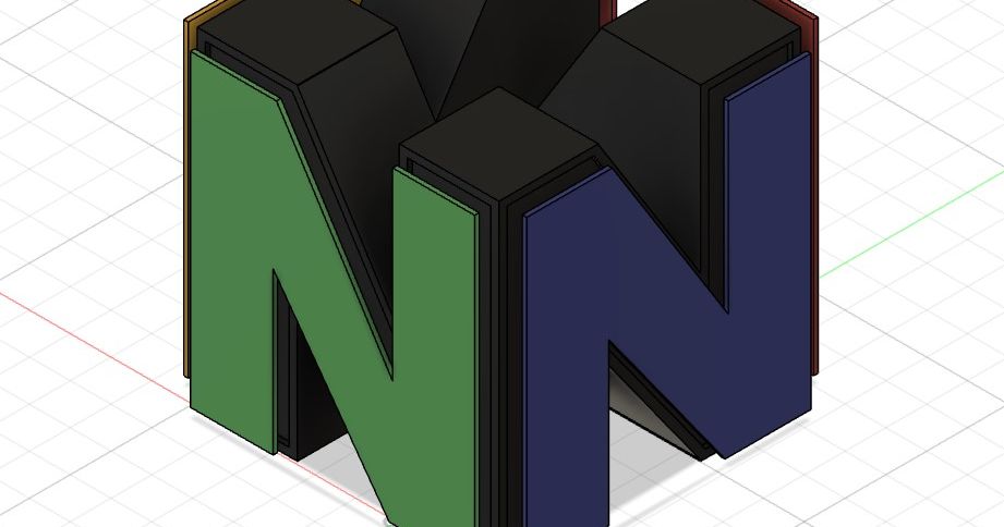 logo N64 nintendo by maxitech | Download free STL model | Printables.com