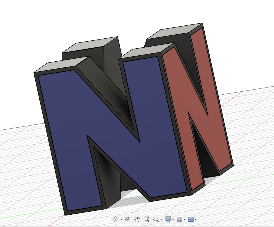 logo N64 nintendo by maxitech | Download free STL model | Printables.com