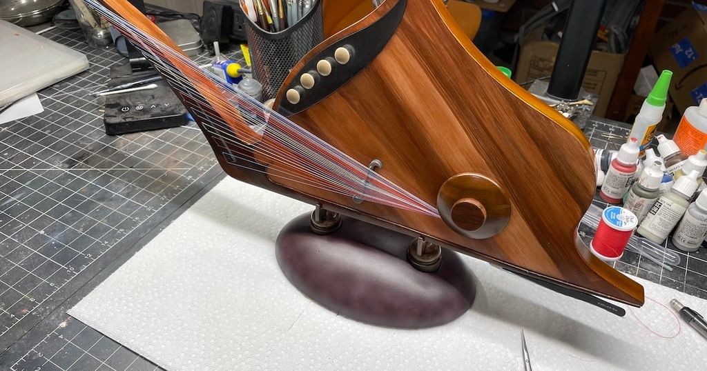 Vulcan Harp (Lute, Lyre or Lyrette) - Full Scale and 1/4 Scale by ...