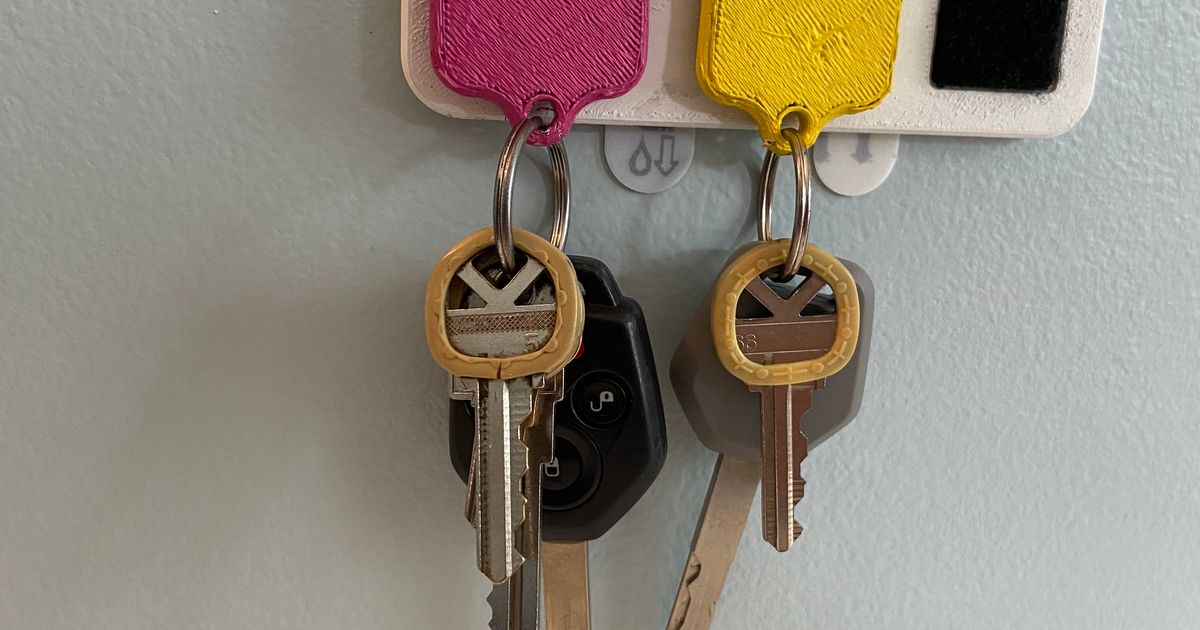 Velcro Keychain Tags by Chives | Download free STL model | Printables.com