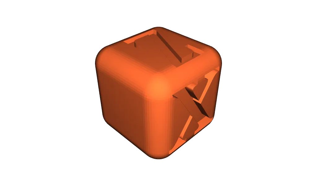 Rounded XYZ Calibration Cube Test by Mr. Purple | Download free STL ...