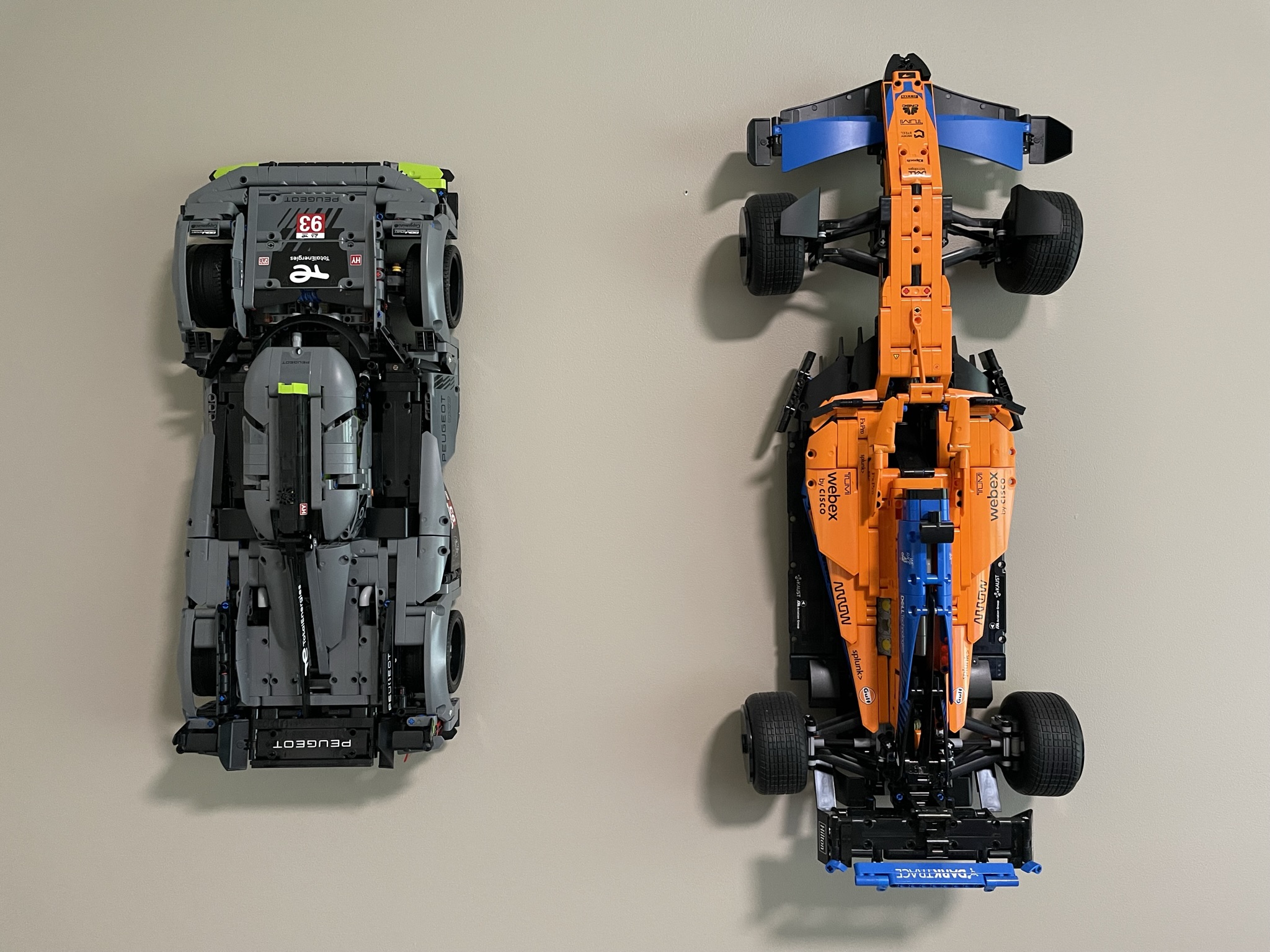 LEGO Peugeot 9X8 24H Le Mans Hybrid Hypercar 42156 Vertical Mount by ...