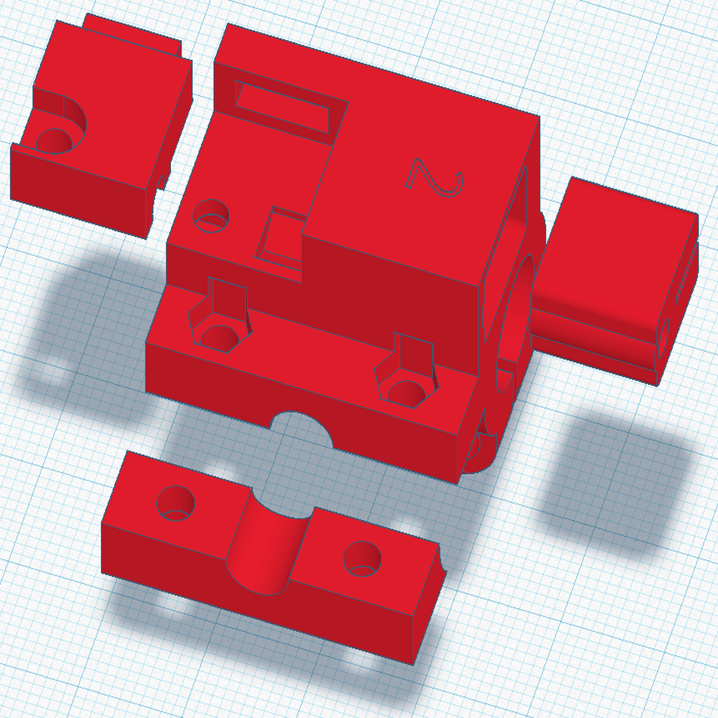 Ultimaker block for 8x11x30 and 6mm cross shafts by MSergW | Download ...