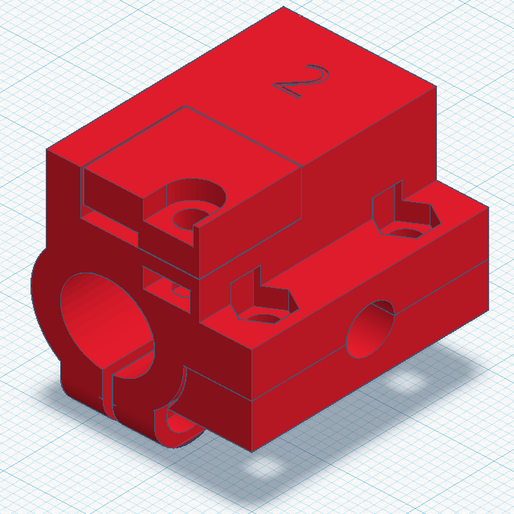 Ultimaker block for 8x11x30 and 6mm cross shafts by MSergW | Download ...