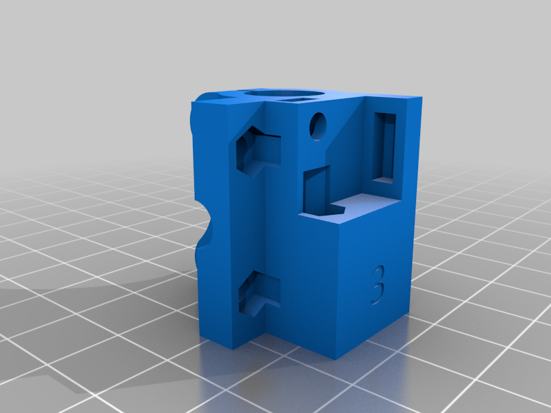 Ultimaker block for 8x11x30 and 6mm cross shafts by MSergW | Download ...
