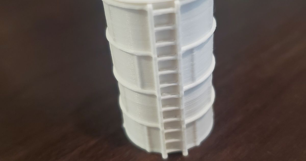 N-scale water tank by 𝘾𝙖𝙙𝙑𝙞𝙥𝙚𝙧 | Download free STL model | Printables.com