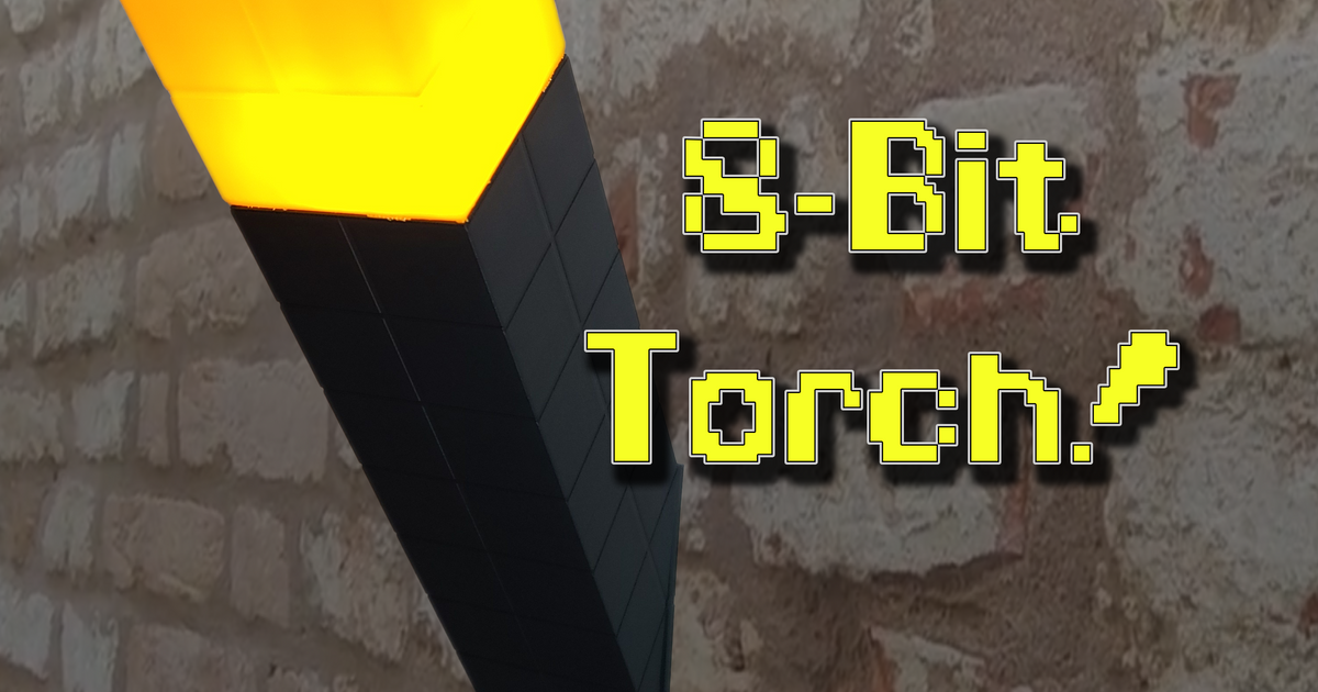 8 Bit Torch - Video Game Inspired Wall Sconce by Makers Mashup ...