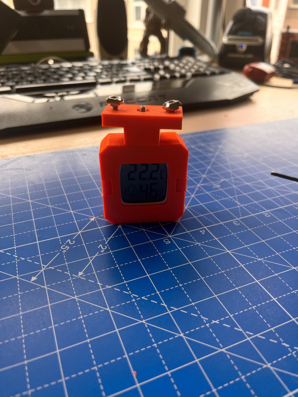 Digital Temperature and Humidity Sensor Mount Exploded View by Scott ...