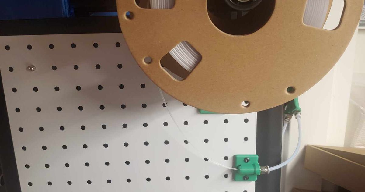 Pegboard Spool holder and Filament Guide by Ophir Yahalom | Download ...