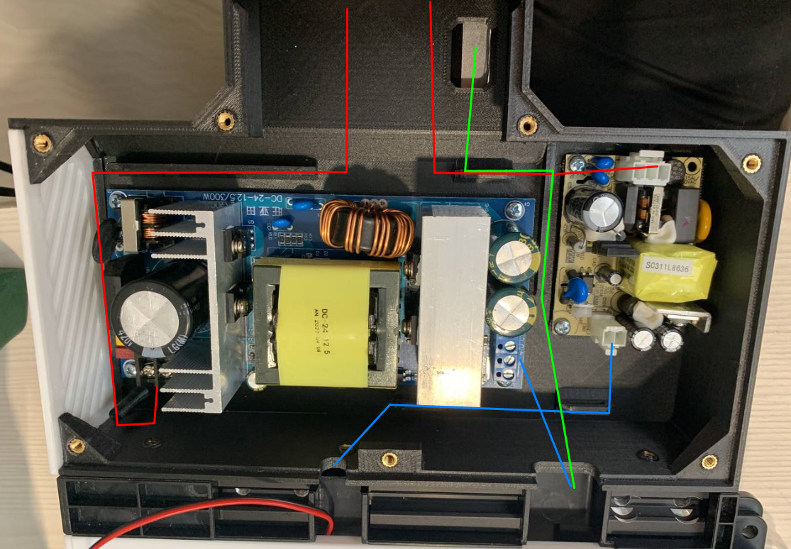 Ender 2 Pro custom PSU box (300W 24V and 15W 5V) / корпус для блока ...