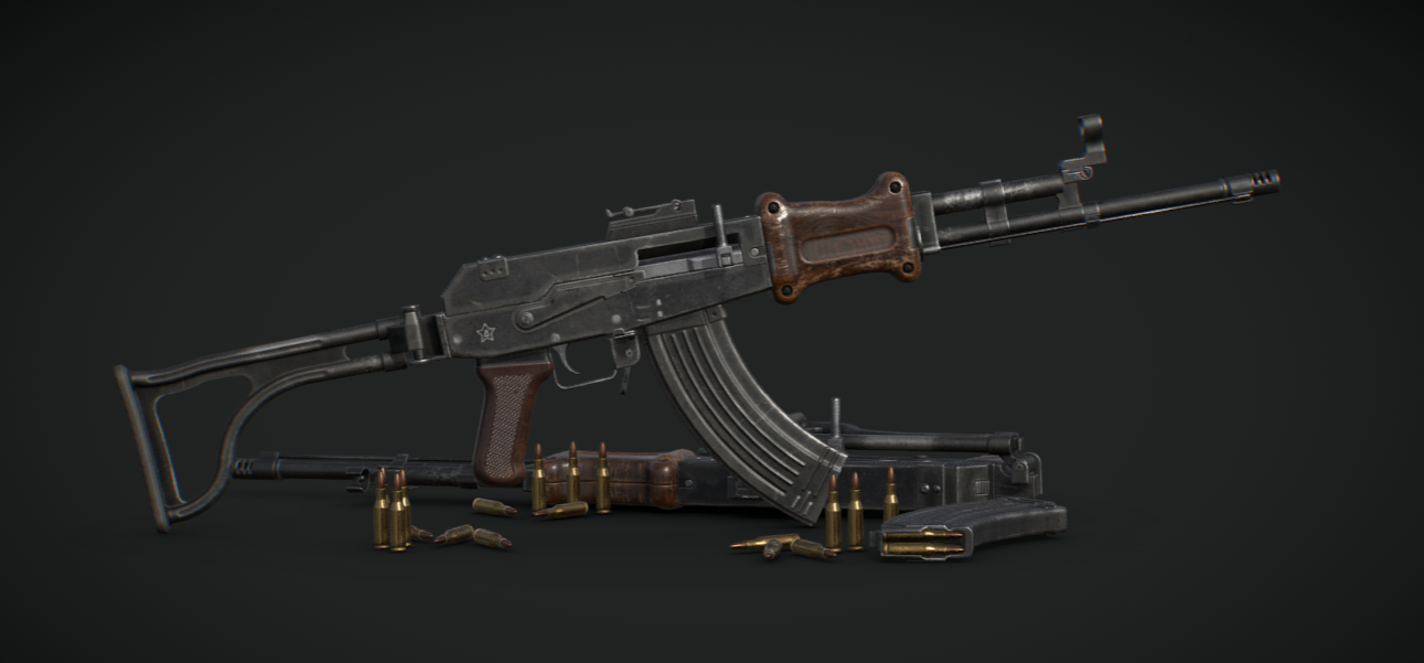 Fallout 3 (AK47) - Very basic breakdown of each part into seperate STL ...