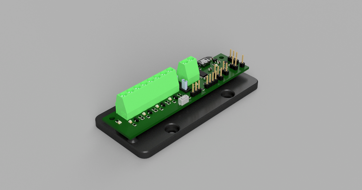DIN Mount for Klipper Expander PCB by Oakman | Download free STL model | Printables.com