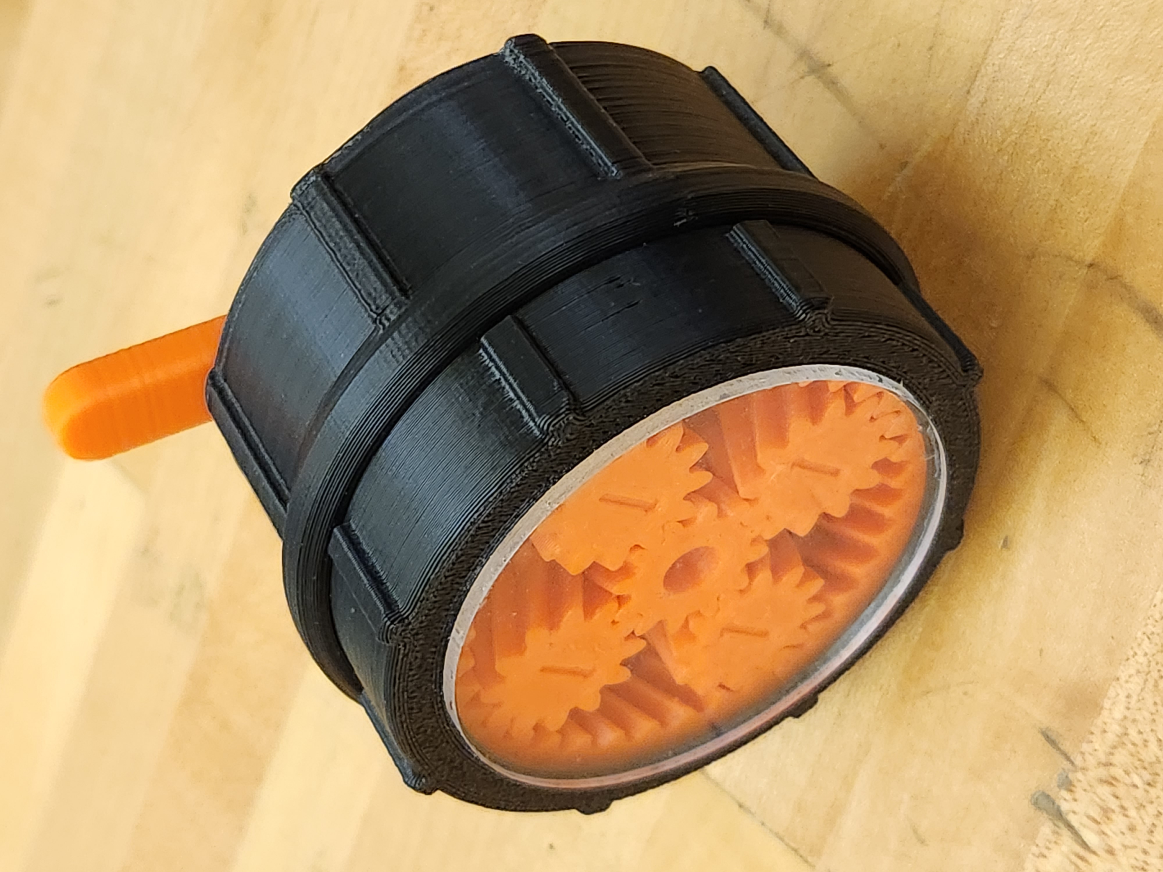 Compound Planetary Gear Box (38:1 and 50.4:1) NEMA 17 by RIT Makerspace ...