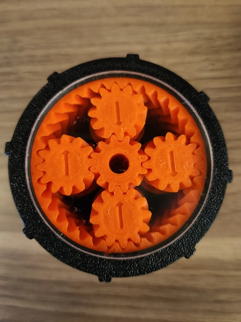 Compound Planetary Gear Box (38:1 and 50.4:1) NEMA 17 by RIT Makerspace ...