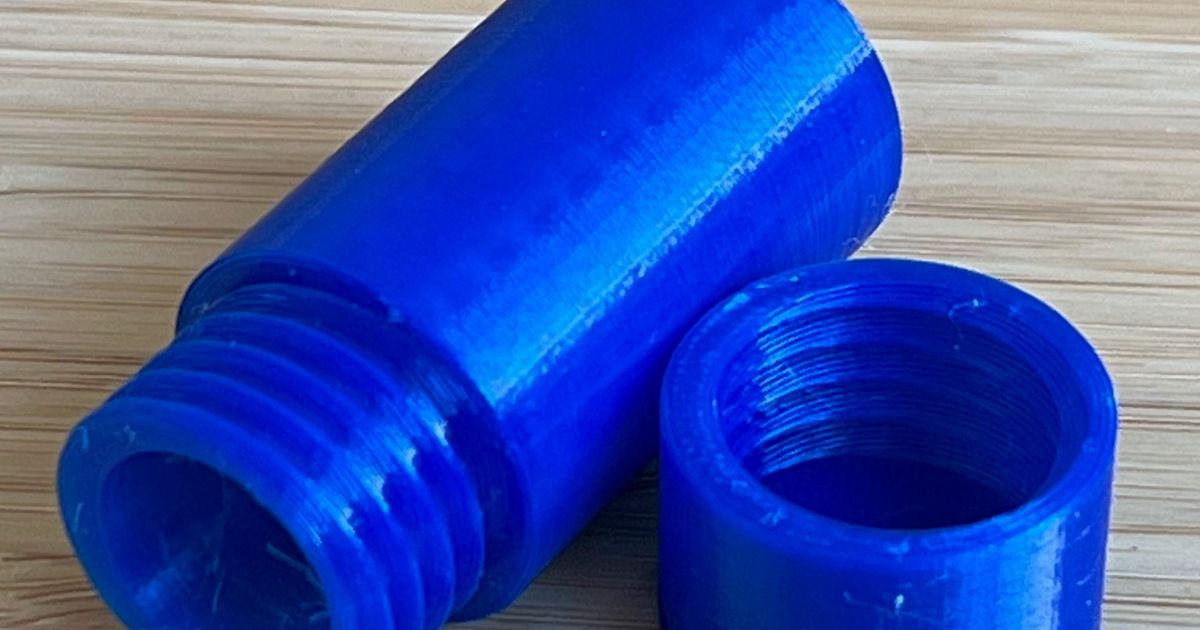 Simple cylindrical storage container with screw cap by EcoDad ...