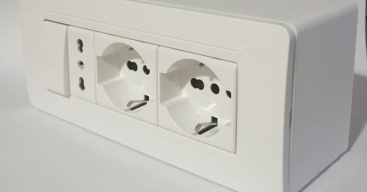 Electrical switch wall mount 7/6 switches by simone biuso | Download ...