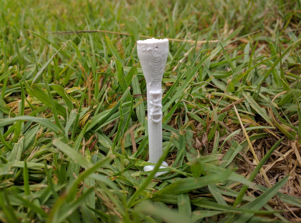 Golf Tee with Text and Nub by brandroid | Download free STL model ...
