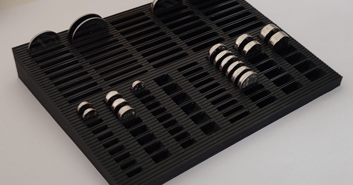 Button Cell Holder by SanAndreaP | Download free STL model | Printables.com