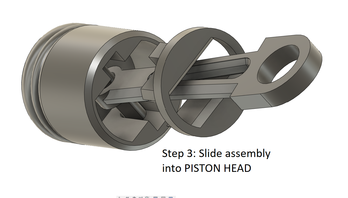 Piston Engine Mechanical Sculpture (Without Gears or Fans) by MW ...