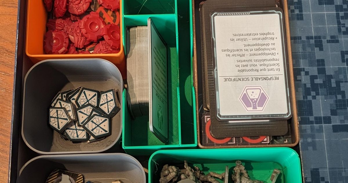 XCOM Board game insert by woshee | Download free STL model | Printables.com