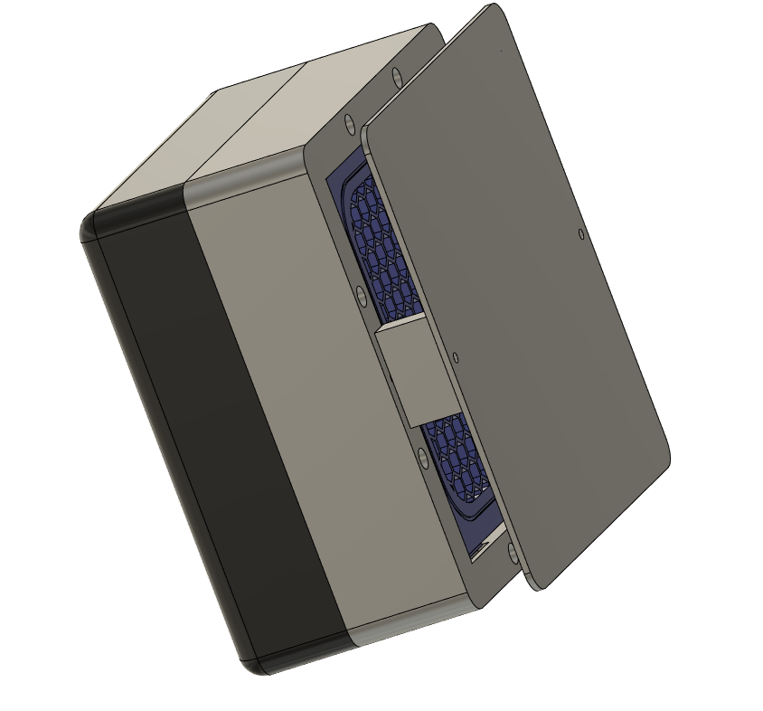 3D Enclosure Extractor Fan with HEPA Carbon filters v2 by Colin ...