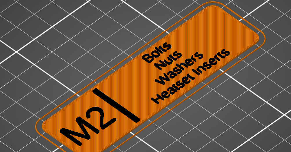 Gridfinity Storage Box Label (configurable) by Maurice Kevenaar ...