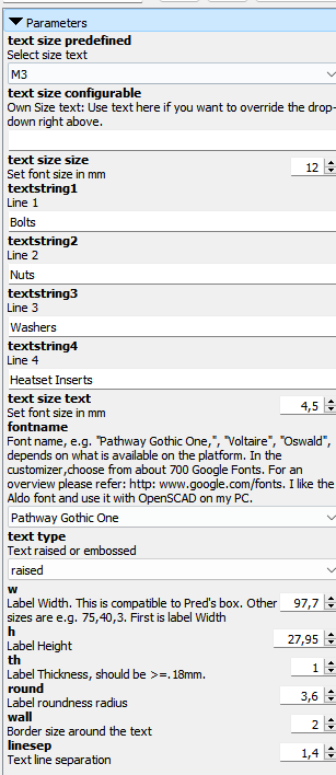 Gridfinity Storage Box Label (configurable) by Maurice Kevenaar ...