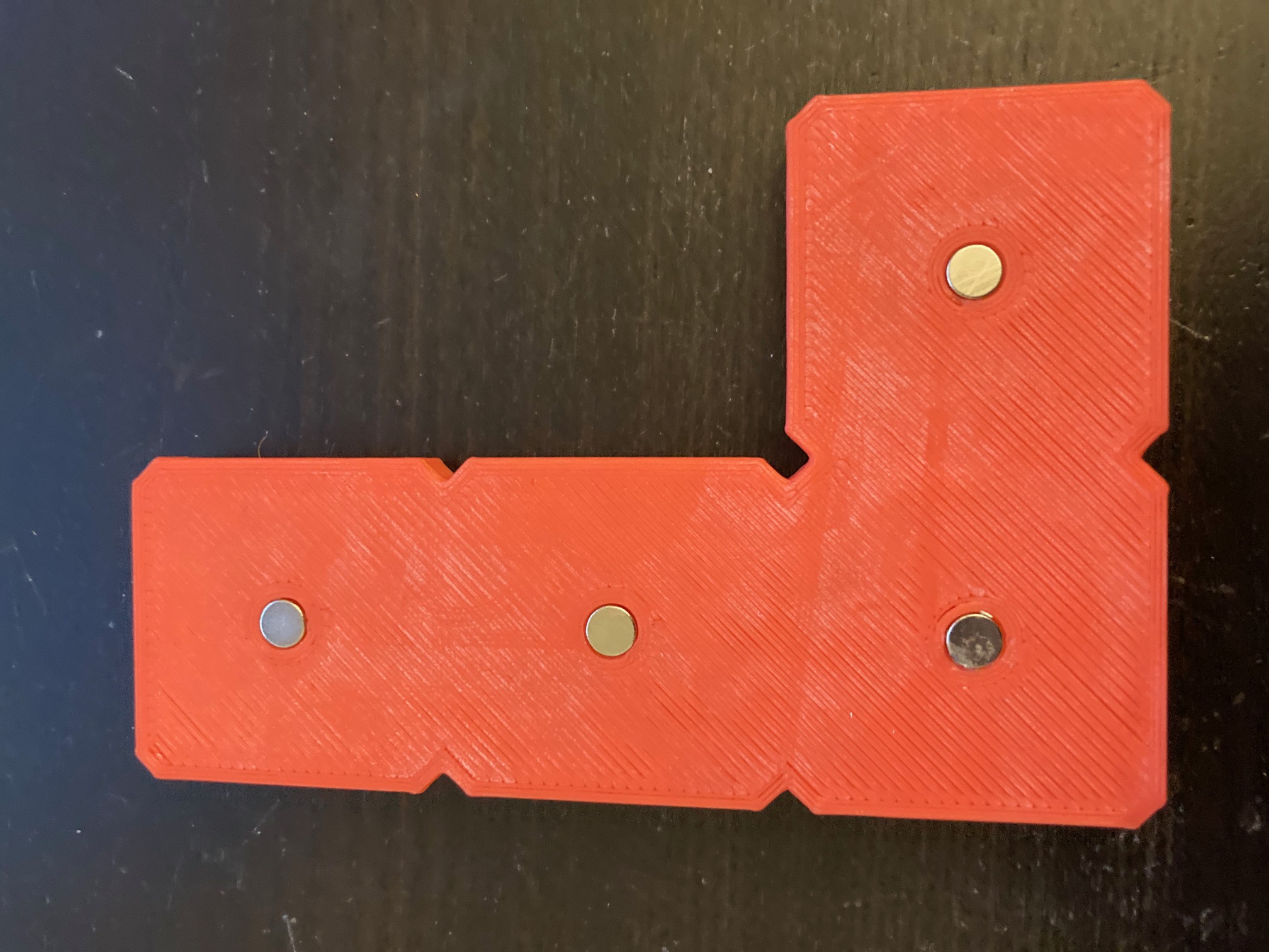 Tetris pieces for 6x3mm round magnets by Timo | Download free STL model ...