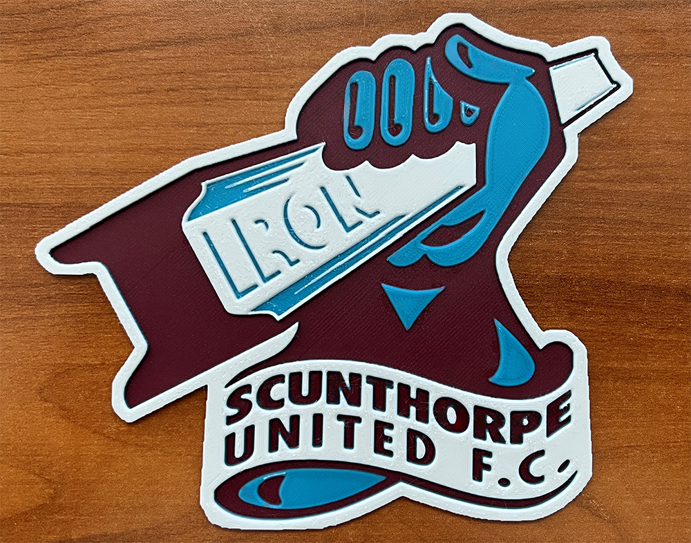 Scunthorpe United Crest - HueForge by ironfan72 | Download free STL ...