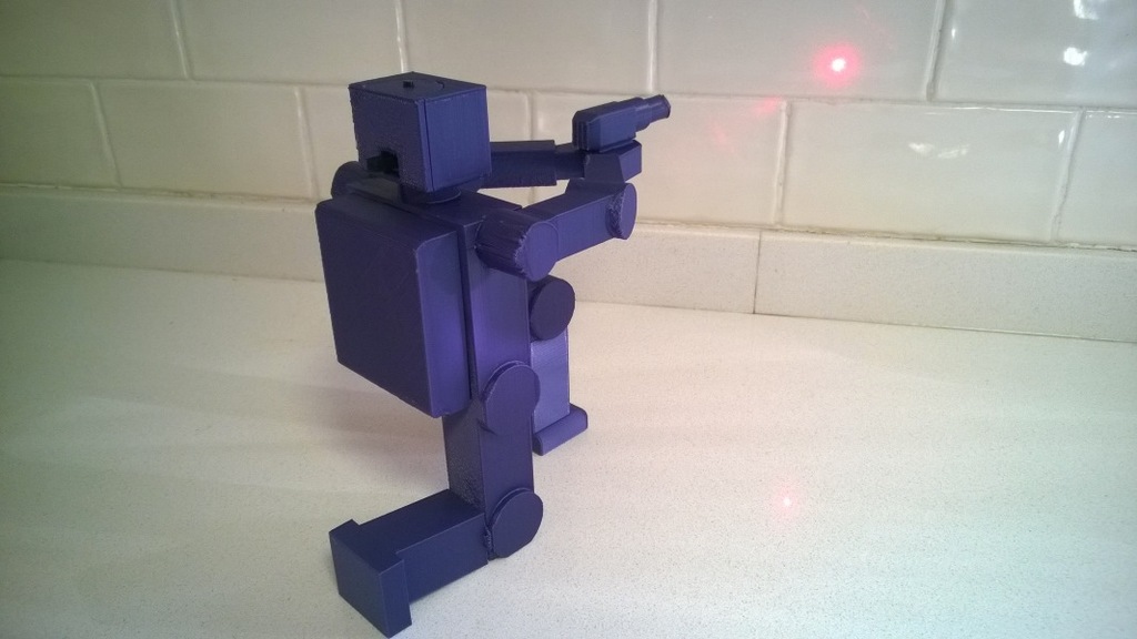 Robot with a real laser gun by Nir Dobovizki | Download free STL model ...