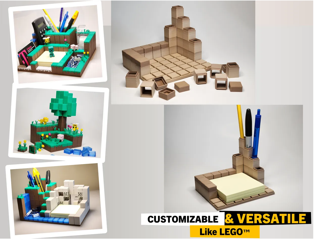 A Mini Minecraft Diorama Printable Minecraft Para Imprimir