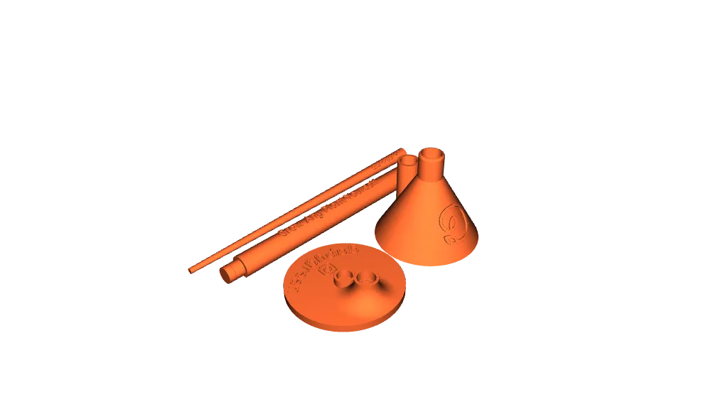 Joint Cone Filler Funnel with base & stem by AndyBarts | Download free ...