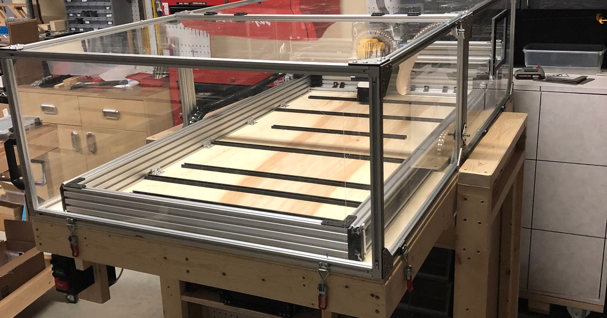 Steven's CNC router - 2020 based - fold away - belt driven - enclosed ...