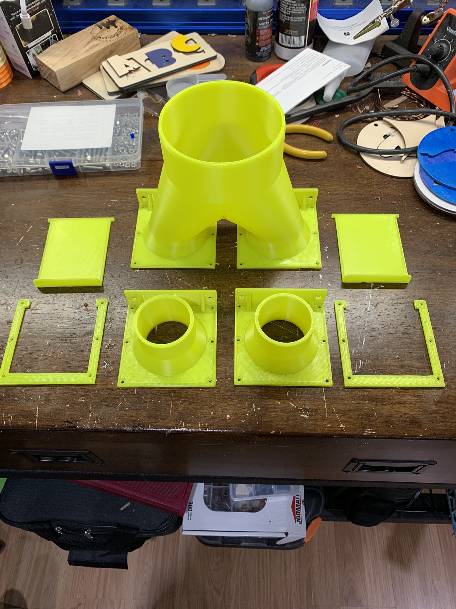 Split Blast Gate (4in to two 2in) by DaveRig Design | Download free STL ...