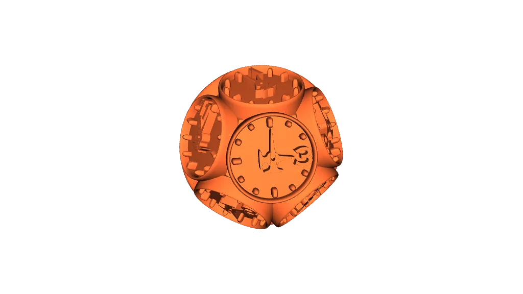 Clock Face 12 Sided Dice d12 by Tofof | Download free STL model ...