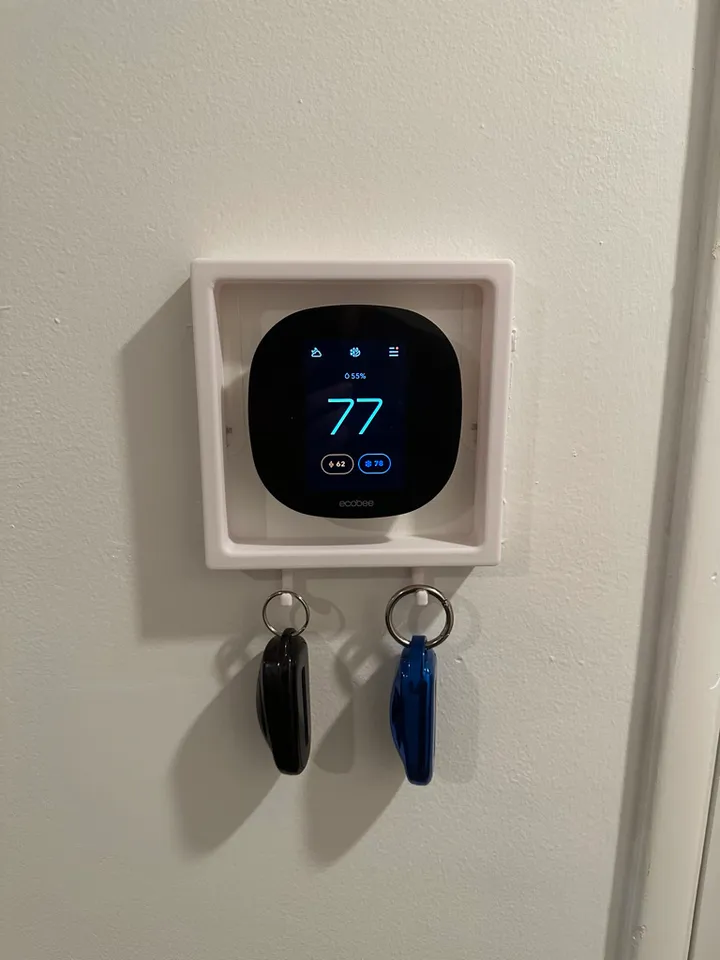 Ecobee Frame with hooks by tdiggity | Download free STL model ...