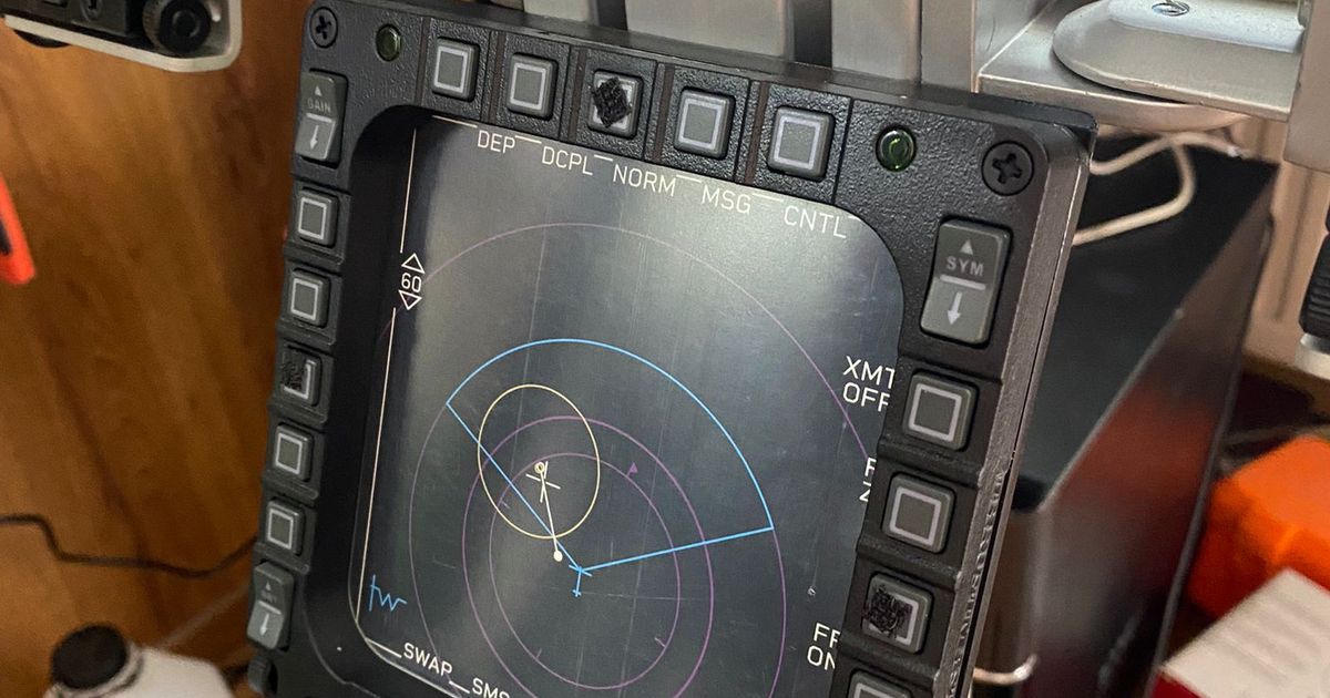 Middle mount for Thrustmaster mfd to Monstertech joystick mount by ...