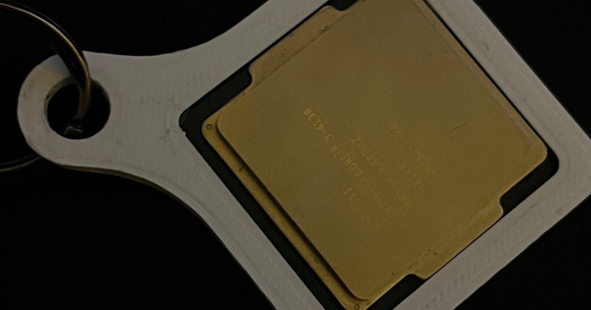 Cpu Keyring LGA 1150 by Jamcone | Download free STL model | Printables.com