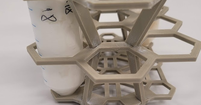 Interlocking tube rack stand (10 x 50 ml) with Feet by Razzer09 ...