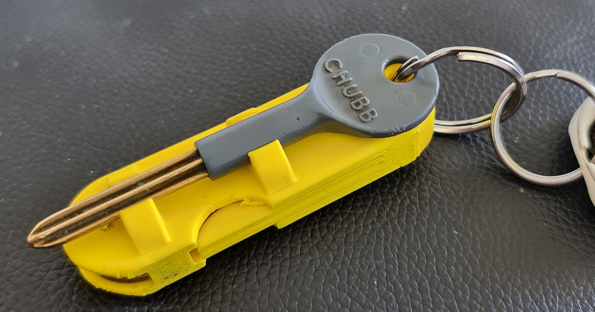 Key Ring Key Holder by tony | Download free STL model | Printables.com