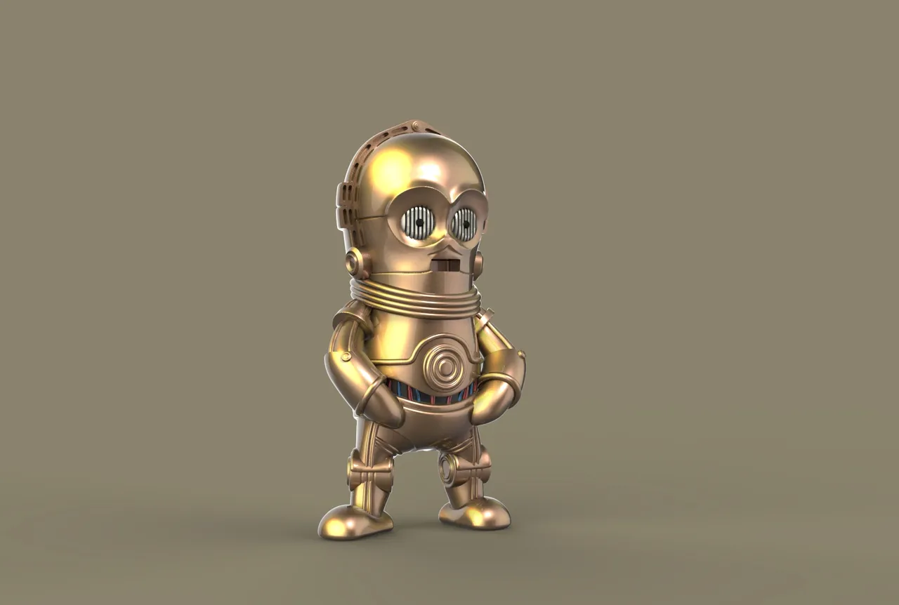 Mini C3PO by Wekster | Download free STL model | Printables.com