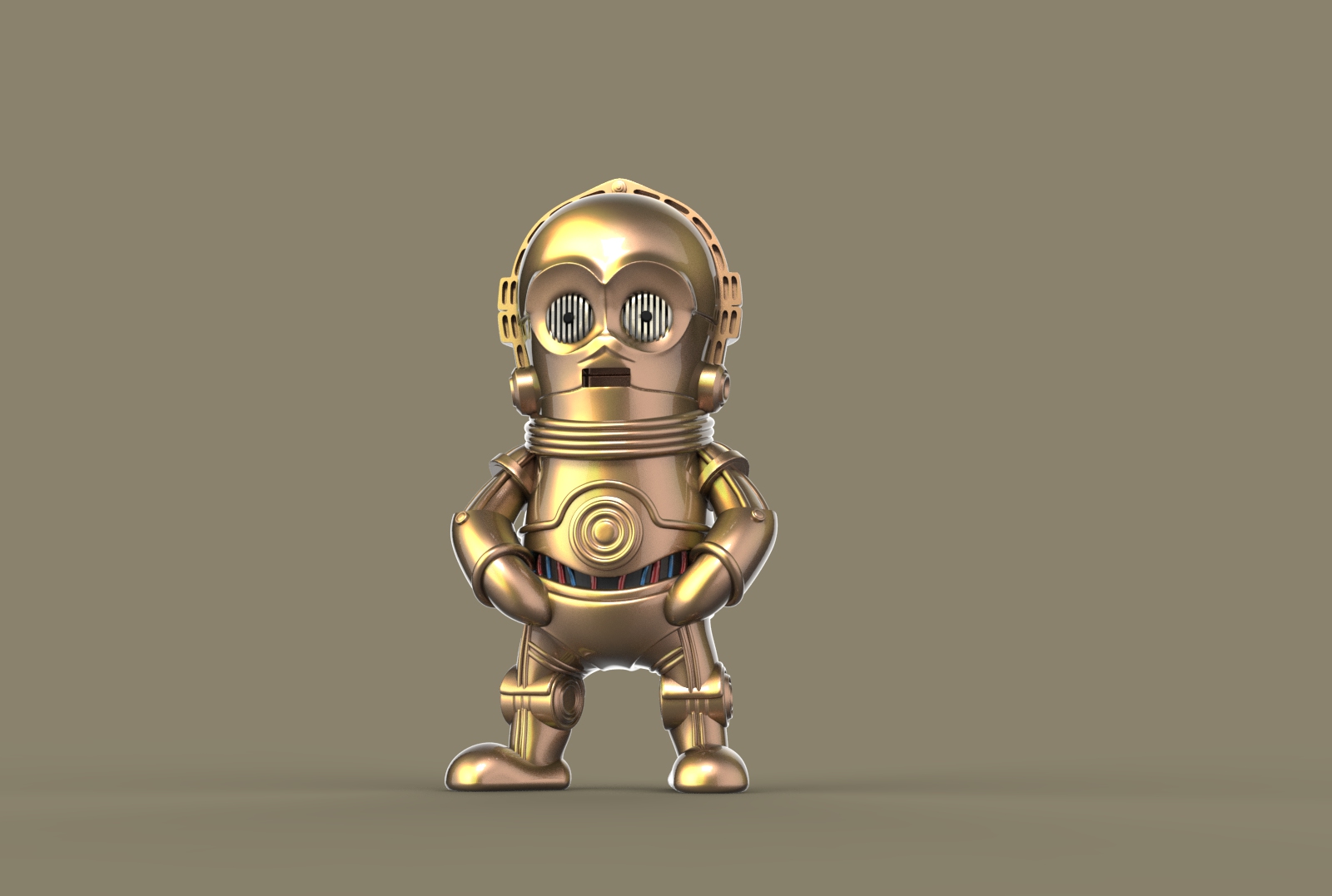 Mini C3PO by Wekster | Printables Store