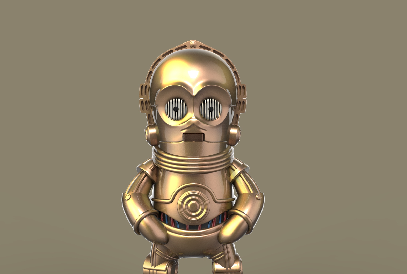 Mini C3PO by Wekster | Printables Store